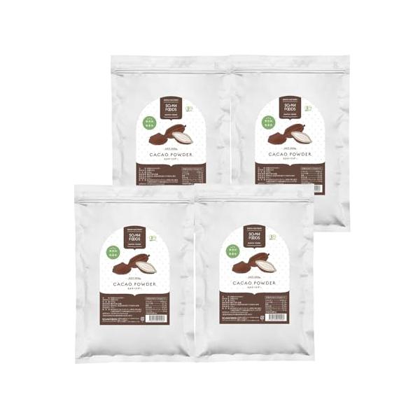 Weight:1500 グラム・名称：有機カカオパウダー・原材料名：有機カカオ・栄養成分：(100g当たり)エネルギー・・・・・472 Kcal タンパク質・・・・・21.7g 脂質・・・・・・・・21.6g 炭水化物・・・・・・47.8g...