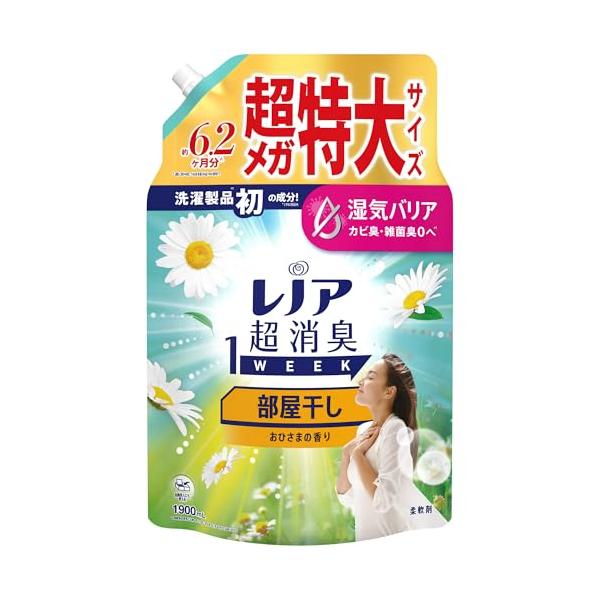-/詰め替え 1900mL/-・PatternName:詰め替え 1900mL・パッケージ個数:1・新しくなったレノア超消臭1WEEKは、洗濯製品初(*1)の成分を配合。服についた体臭もニオイも0へ(*2) *1 P&amp;G製品内 *2...
