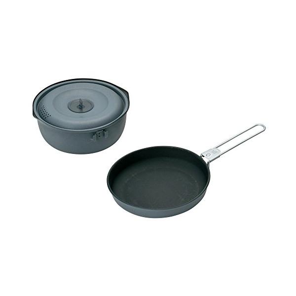 キャンプ・マルチ 187×177×66mm SCS-200・・Style:キャンプ・収納サイズ:94(h)mm・重量:390g(収納ケース)・容量:鍋/1.2L(満水)・材料:ポット・フライパン・フタ/アルミニウム合金 、ブラケット・ハンド...