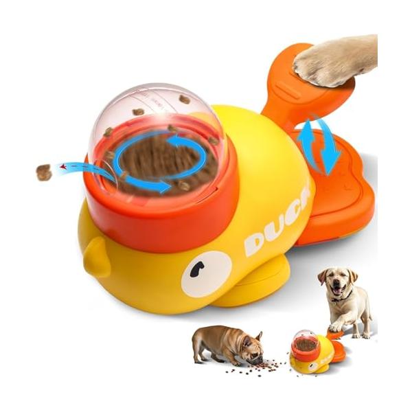 イエロー/-/XHY-01・Color:イエロー・パッケージ個数:4・?? 知育玩具 犬 2in1: おもちゃと給餌機能を兼ね備えた犬用知育玩具です。ワンちゃんは試行錯誤しながら操作することでおやつを獲得でき、遊びながら脳をしっかり刺激。集...