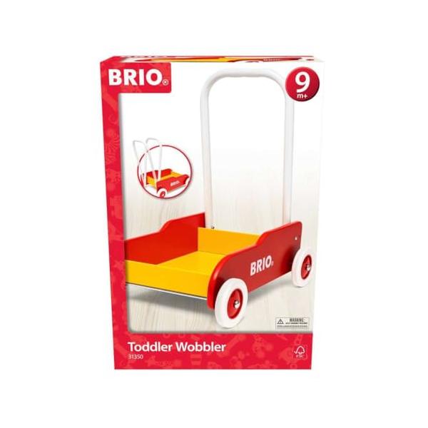 手押し車 レッド 9か月~( カタカタ ワゴントイ 木製 おもちゃ 知育玩具 歩行練習 ) 31350/W483xD320xH480mm/31350・Color:手押し車 レッド 9か月~( カタカタ ワゴントイ 木製 おもちゃ 知育玩具 ...