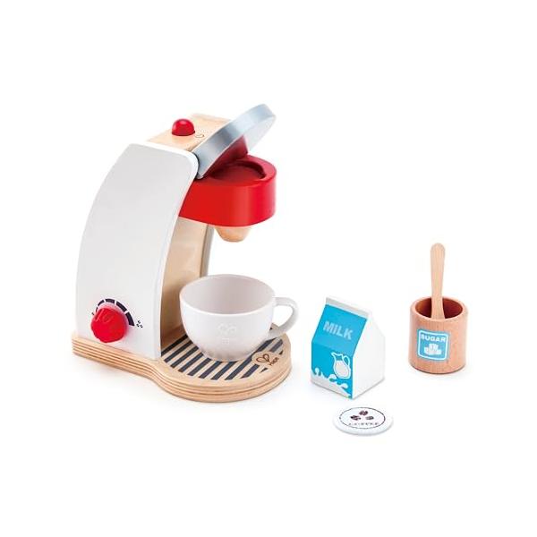 ホワイト/ワンサイズ/E3146・PatternName:おままごとコーヒーマシン・パッケージ個数:1・対象年齢:3才以上・ほっと一息コーヒータイム本物そっくりなコーヒーメーカーのおままごとセットです。豆のシートをセットしてスイッチオンミル...