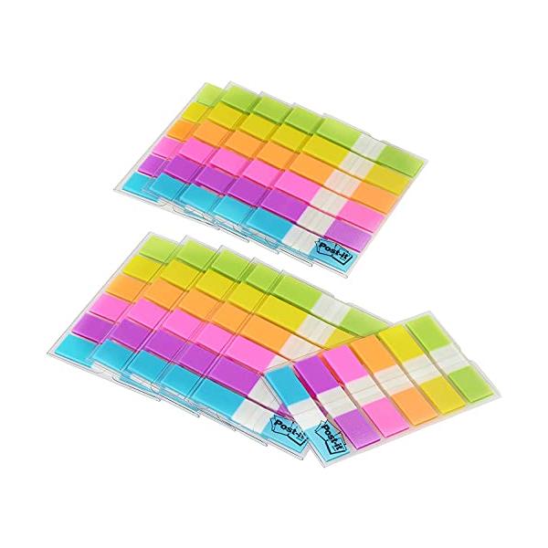 b. 11個入り・6 色、イエロー、オレンジ、ローズ、パープル、スカイブルー色 d. 11個 6831NE-AM・・Size:d. 11個・まとめ買いにおすすめの11個パック。・ふせんサイズ:44×10mm・カラー:メロン、イエロー、オレン...