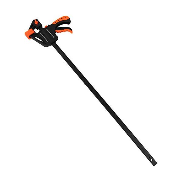 1本ブラック/口開き600mm/奥行63mm/ERC-600M・Size:口開き600mm/奥行63mmStyle:1本・パッケージ個数:1・用途:長尺ものの固定・特徴:クランプ部を差し替えることにより、締め付ける作業と広げる作業が1台で可...