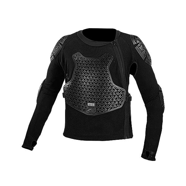トップブラック/M/04-844・Size:MStyle:トップ・お手持ちのアウタージャケットの下に着るプロテクションインナーウェア。欧州CE規格レベル２認証を取得した世界最薄のソフトプロテクターを肩、肘、胸、背中、脇腹に採用。高い通気性で...