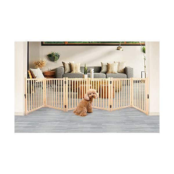 wood/高さ58cm、長さ351cm、6つのパネル/DG022-6jp・Size:高さ58cm、長さ351cm、6つのパネル・商品仕様材質：柵の棒まで純天然の木材。色：原木色。展開時サイズ：高さ58cmx幅351cm。収納時サイズ：高さ5...