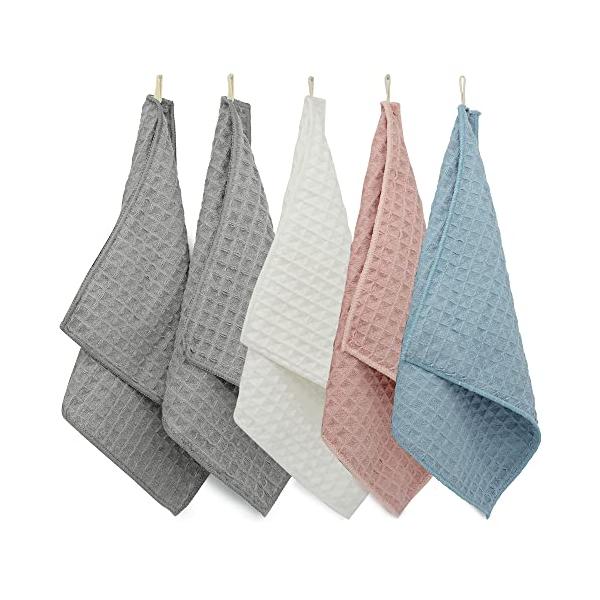 scandinavianグレー2枚ホワイト1枚ブルー1枚ピンク1枚/布巾/-・Color:グレー2枚ホワイト1枚ブルー1枚ピンク1枚・キッチンクロスの仕様サイズ：約　横29×縦29cm　重さ：約30ｇ（1枚あたり） 材質：マイクロファイバー...
