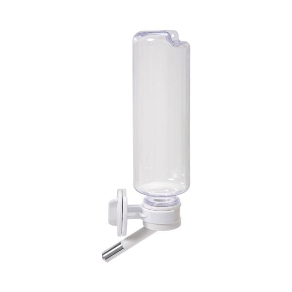白/-/WB-6・マルカン　うさぎのウォーターボトル３００ｍｌ　うさぎ　水飲み器　小動物用品　小動物用　小動物　うさぎ用　兎　チンチラ　ハリネズミ　モルモット　デグー　給水　給水ノズル　ステンレス製　ステンレス　ペットボトル
