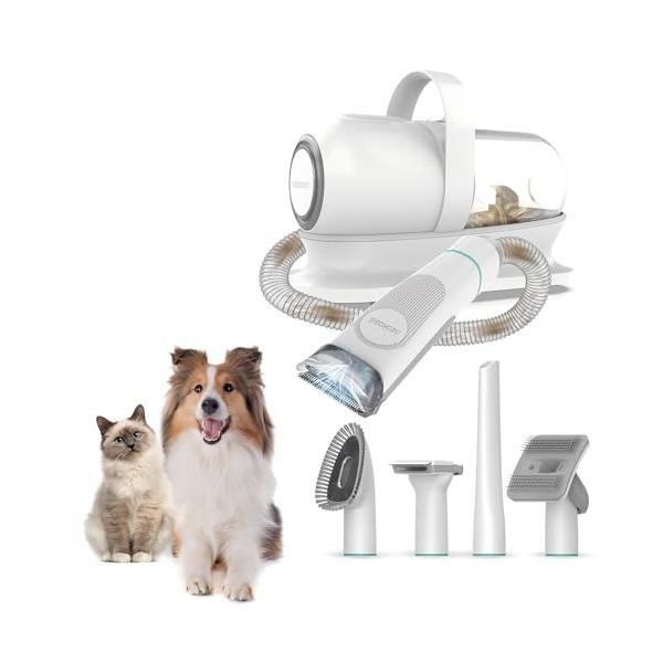 ホワイト・ブルー/-/-・Color:ホワイト・ブルー・?? 5in1多機能＆抜け毛99%除去ブラシ・バリカン・吸引機の3役＋足裏ケア/隙間掃除機能「ブラッシング→吸引→カット」を一台で完了。換毛期の抜け毛・死毛を99%キャッチ・?? プロ...