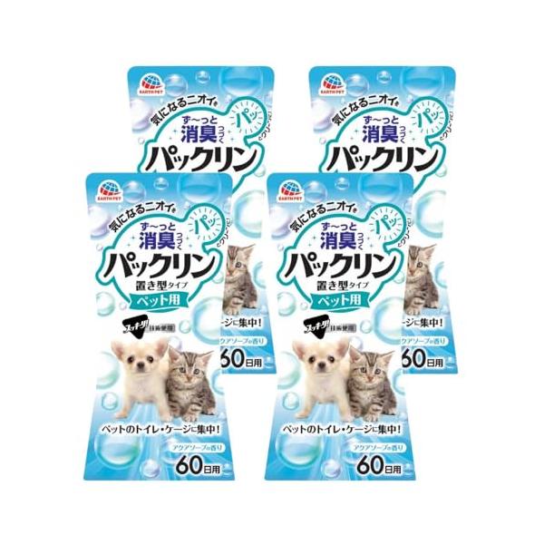 ブルー/400ml×4個セット/9003457364009・FlavorName:アクアソープSize:400ml×4個セット・ペット用置き型消臭剤・スッキーリ技術使用