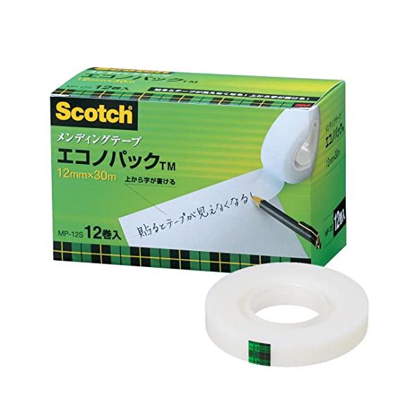 c.12mm 12巻・12mm 12個パック 12mm スコッチテープ・・Style:c.12mm 12巻・12mm×30m  入り数:12巻/箱  巻芯径:25mm・巻芯径:25mm・サイズ:12mmx30m・テープ厚:0.085mm・数...