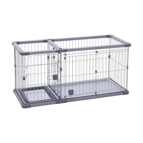 モダングレー/レギュラー/W27671・Color:グレーSize:レギュラー・スペースを区切れるからトイレの場所を覚えやすい組み替えることでトイレスペースと住居スペースの左右入れ替えが可能工具不要で組み立てらくらく・原材料　：　フェンス：...