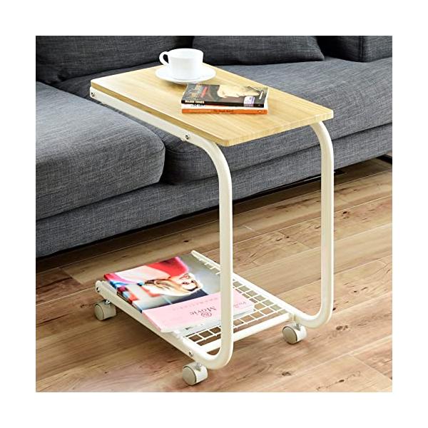 サイドテーブル・ナチュラル 幅50×奥行30×高さ60cm BST-5030C(NA)・・Color:ナチュラルStyle:サイドテーブル・●本体サイズ:幅50×奥行30×高さ60cm●材質:フレーム/金属(スチール)、キャスター/ポリプロ...