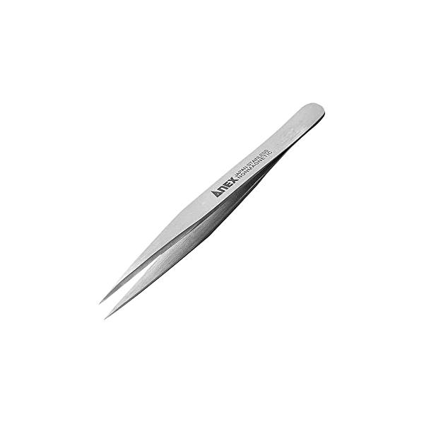 高精度ピンセット-/強力型120mm/No.200・Size:強力型120mmStyle:高精度ピンセット・パッケージ個数:1・全長:120mm・幅:10mm・材質:18-8ステンレス(SUS304)