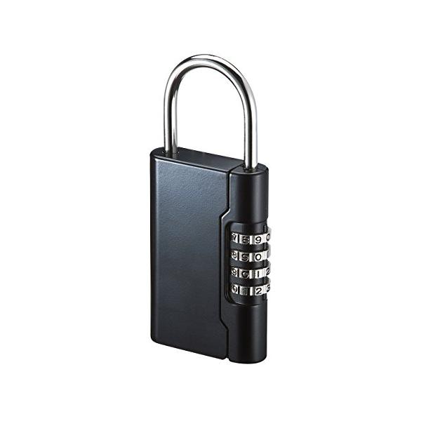 左右開閉式ブラック/W59.5×D19×H135.3mm/SL-74・パッケージ個数:1・U字金具内径:約36mm・不動産管理・アウトドア・住宅・店舗等、鍵を保管・共有する場面で役立ちます。・U字金具直径:約6.35mm・鍵などの貴重品を収...