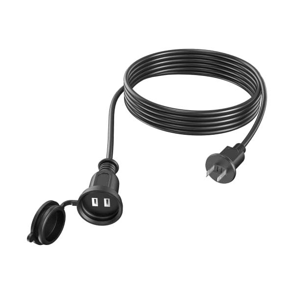 -/10m 1口/VCTF 2×1.25mm2・Size:10m 1口・商品詳細仕様:VCT1.25×2芯；電流:12A/125V/1500Wまで；口数:1・2芯タイプ二重構造で安心安全です。・10mの延長コード耐寒性に優れた、屋外で使える...