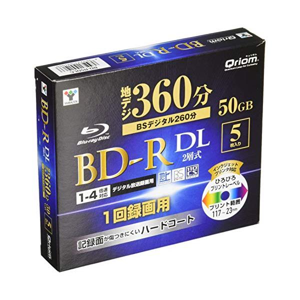 パッケージ個数:1・BD R (50GB / 1 4倍) 5枚入り・本体サイズ:幅14.5×奥行0.5×高さ12.6cm・記憶容量(GB):52GB(片面2層)・速度:1~4倍速記録対応・用途:1回録画用