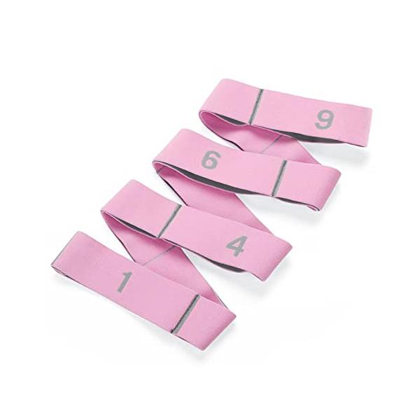 モダン・ピンク  ・・Color:ピンク・1.サイズ：105*3.6cm、9段階の強度、男女兼用。・2.素材：頑丈さと耐久性を兼ねたナイロン +ラテックスを採用し、かなりの負荷がかかるトレーニングにも耐えることが出来ます、お肌に優しく摩擦熱...