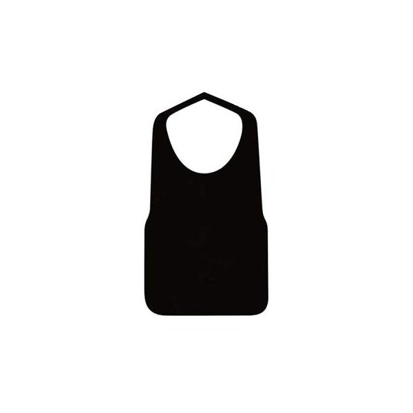 ブラック/Free Size/-・ソフトな肌触りの使い捨てエプロンです。・材質：不織布・サイズ：天地720mm、着丈530mm、身幅390mm・入り数：100枚