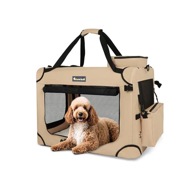 ベージュ/XL（81L x 58W x 58H cm）/DYJCGL001・Color:ベージュSize:XL（81L x 58W x 58H cm）・パッケージ個数:1・仕様ソフトクレート本体重さ：4kg；本体サイズ:81*58*58cm...