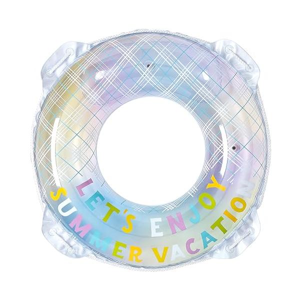ホワイト/中/RLC-281V・パッケージ個数:1・対象年齢：6歳以上・サイズ：80cm・ロープ付き・かんたん空気栓装着商品・膨らんだ状態の浮輪の内周が約105〜110センチの浮輪です。対象年齢12〜17歳くらいのティーンに最適。