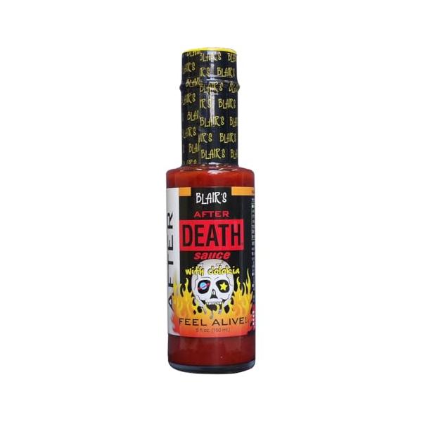 -/150ミリリットル (x 1)/-・FlavorName:4.アフターデス 激辛度:・パッケージ個数:1・内容量:150ml・カロリー:5ml当たり 0Kcal・原材料:ハバネロ、ブートジョロキア、醸造酢、食塩、酸化防止剤(V.C)・商...