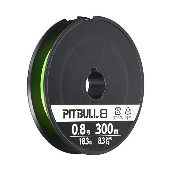 グリーングリーン/0.8号/PL-M78S・パッケージ個数:1・号数:0.8号・最大強力:18.3lb (8.3kg)・長さ(m):300・カラー:ライムグリーン