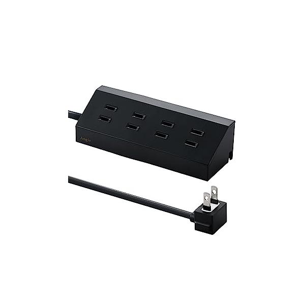 4個口(コーナー)ブラック/2m/AVT-D9-2420BK・Color:ブラックSize:2mStyle:4個口(コーナー)・パッケージ個数:1・壁にピタッとできるデザインタップ“Angle(アングル)です。・上面に光沢感、側面にマット調...