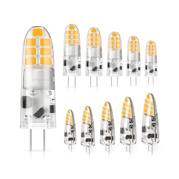 modern電球色/10個入/-・Color:電球色・口金：G4 電球、定格消費電力:2W、電圧：AC/DC12V、全光束(明るさ)：200lm、色温度：3000K（電球色）、配光：全配光タイプ・消費電力が僅か2Wで、明るさが20W形ハロゲ...