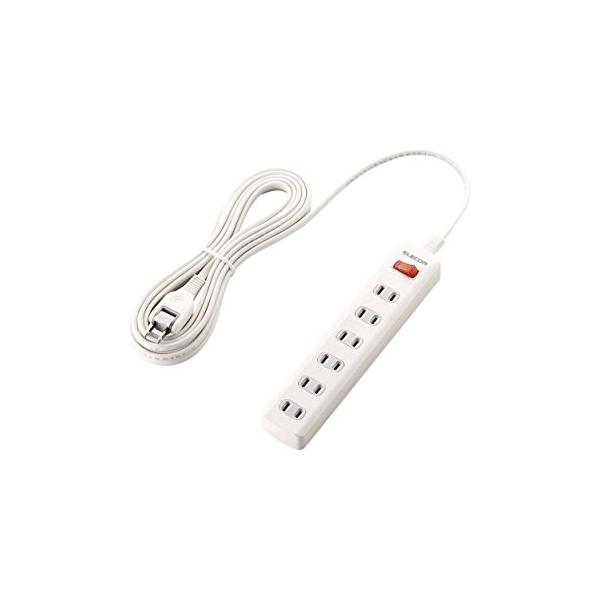 6個口・ホワイト 5m T-K3A-2650WH・・Color:ホワイトSize:5mStyle:6個口・パソコンやテレビなどの精密機器を雷から守る。高性能雷サージ吸収素子内蔵、安全性と使い勝手に配慮した雷ガードタップ。・雷サージから電子機...