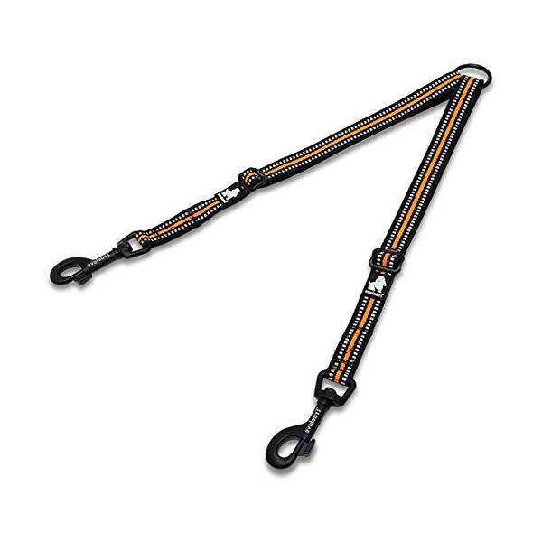 ・オレンジ S 71・・Size:SColor:オレンジ・サイズ：長さ33~50ｃｍ　幅1.5ｃｍ・1本のリードで2頭の愛犬のお散歩ができる便利なカプラーです。ナスカンの方の金具を愛犬の首輪とハーネスにとりつけるだけ。・柔軟性、耐久性、軽く...