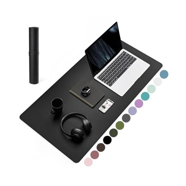 ブラック/80*40cm/JPAMDMR・Color:ブラックSize:80*40cm・パッケージ個数:1・PUレザーとスエードのデザインフロントはPUレザーで作り上げたので、汚れににくく、整理も簡単、濡れた布一枚で十分です。裏面はスエード...