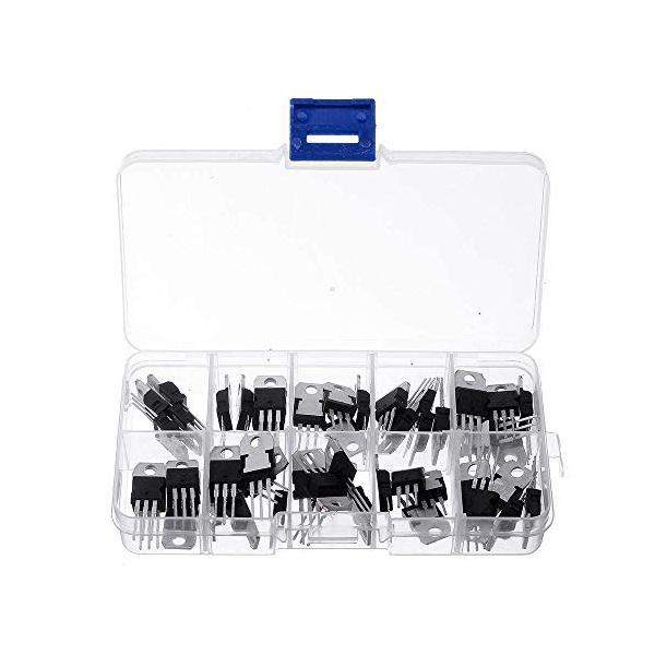 50PCS・・Style:50PCS・この製品には、さまざまなニーズを満たすための10個の値で50個の電圧レギュレータ、各モデル（LM317T　L7805　L7806　L7808　L7809　L7810　L7812　L7815　L7818　...