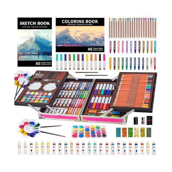 代ピンク/139 Count (Pack of 1)/L137・Color:ピンク・パッケージ個数:1・5、6、7、8、9、10、11、12才の子供、女の子、男の子への素晴らしいギフトこのぬりえアートセットは、クリエイティブなアートワークを...