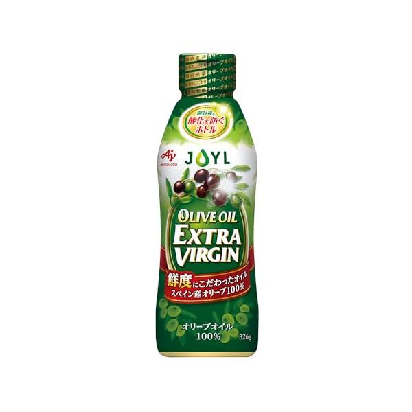 -/326グラム/-・Size:x 1・商品紹介「JOYL ( Jオイル ) 味の素 オリーブオイル エクストラバージン」は、世界最大のオリーブオイル生産地であるスペインの指定農園オリーブオイルを100％使用。オリーブオイル特有の苦み・辛味...
