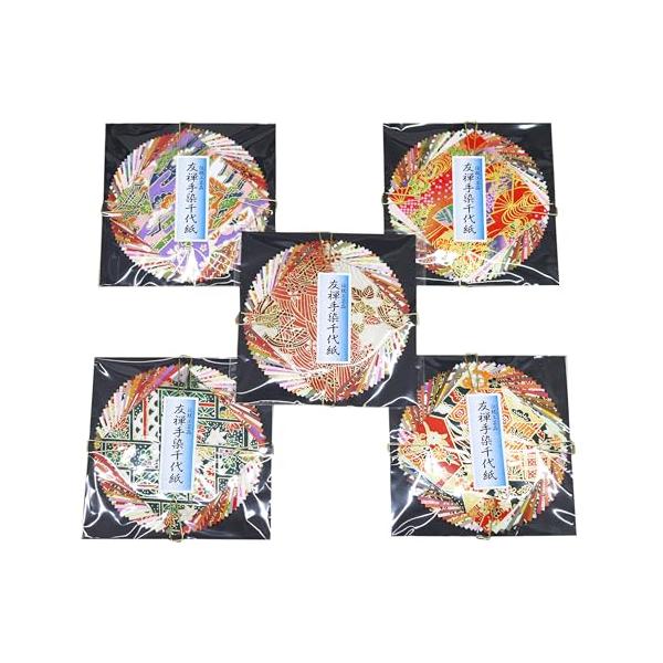 5セットー/小/1054-5・Size:小Style:5セット・サイズ：縦7×横7ｃｍ・素材：紙・昔ながらの千代紙です。柄の千代紙は友禅和紙です。