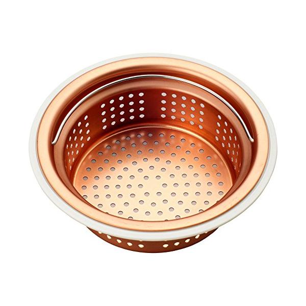 銅製ブロンズ/1.浅型タイプ/SP-219・Size:1.浅型タイプ・パッケージ個数:1・製品サイズ:(アダプターあり)直径14.4cm(アダプターなし)直径13.4cm/高さ4.8cm・本体:銅、ハンドル:ステンレス、アダプター:ポリプロ...