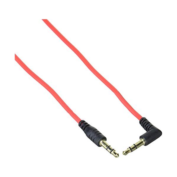 レッド/ブラック/120cm 片L型/ST35・Size:120cm 片L型・パッケージ個数:1・端子：3.5mmステレオミニプラグ・4極には対応しておりません・金メッキ仕様