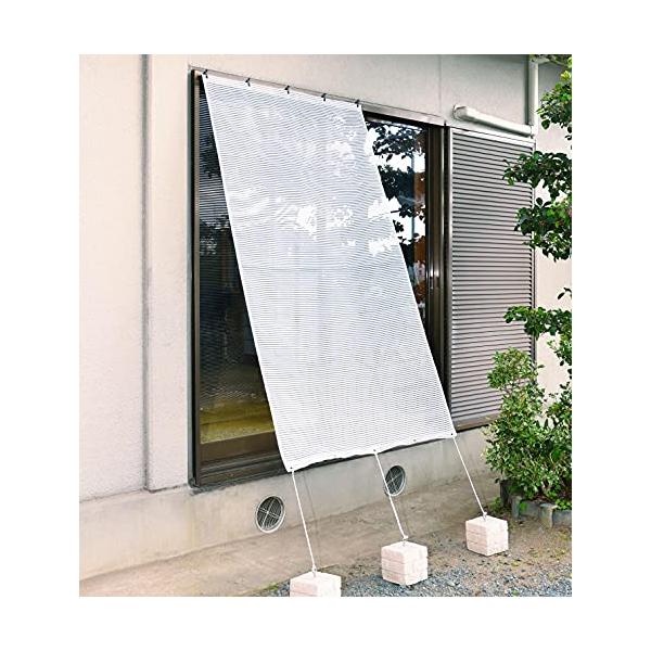 ホワイト/約90×185cm/-・Color:ホワイト・パッケージ個数:1・外寸：Ｗ90×Ｄ185（ｃｍ） 仕様：吊り下げ 便利 上下 5箇所 ハトメ付き、 素材：ポリエチレン、ポリエステル、アルミ蒸着、 製造：日本製、・「外から見えず、中...