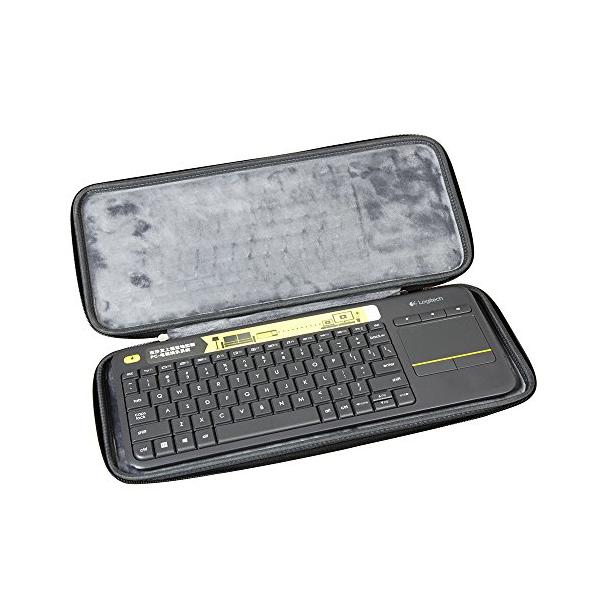 パッケージ個数:1・Hermichel-ハードトラベル収納キャリングケース・のために適したLogicool ロジクール ワイヤレス タッチキーボード K400pBK・耐久性と長持ちする性能を提供するプレミアムハードEVA製です。 柔らかい内...