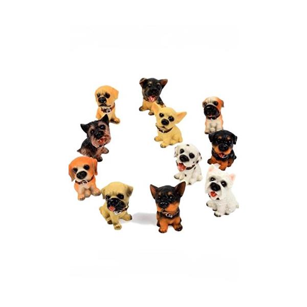 白色 (Shiro-iro)/-/-・主役のワンちゃんをインテリアとしてかわいく飾ってみませんか。さまざまな犬種12匹のセットです。・ミニミニサイズなので場所を選ばずどこにでも。1匹ずつでもペアにしてでもどこに置いてもほっこり癒されます。・...