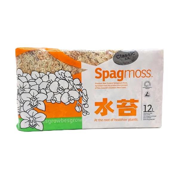 園芸用ベージュ/1個入り/Spagmoss Classic AA 12l・Size:1個入り・パッケージ個数:1・産地：ニュージーランド南西海岸の自然豊かな環境から採取されたプレミアム品質のスファグナムモスです。・グレード：AAクラシックグ...