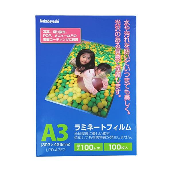 100枚入-/A3/LPR-A3E2・Size:A3Style:100枚入PatternName:単品・パッケージ個数:1・サイズ : A3・フィルムサイズ : 303×426mm・フィルム厚 : 100μm・入り数 : 100枚