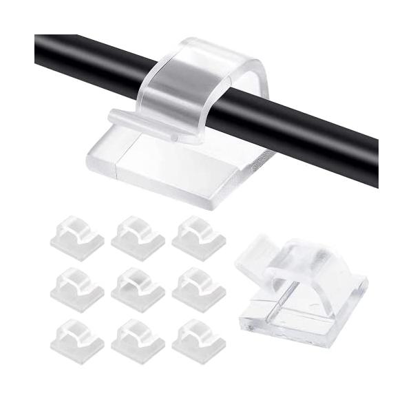 シンプル透明 50個入り/-/-・Color:透明 50個入り・パッケージ個数:1・製品仕様パッケージ内容：50個入り ンプルなデザインで、サイズが小さいので目立ちにくく、付属の粘着テープでも簡単です。サイズ：9mm*15mm*14mm カ...