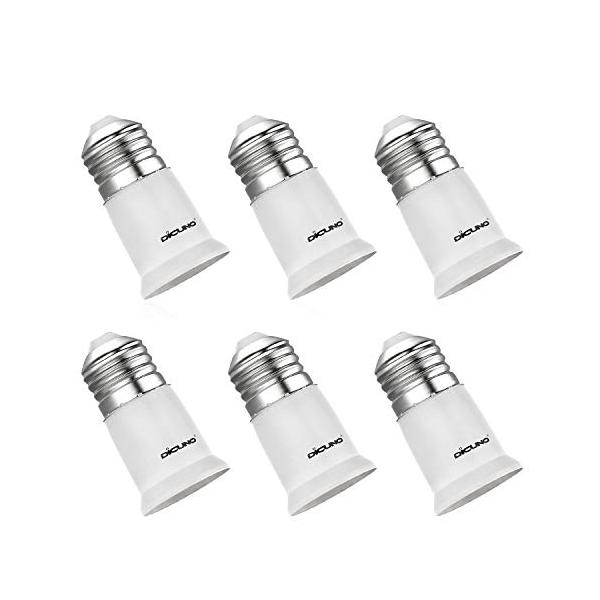 ホワイト/-/-・?E26口金からE26口金の延長用アダプター。約3CM延長できます。・?入力電圧：0-250ｖ 耐熱温度：165度 使用可能電球：0w-200w。（注意：密閉器具に使用しないでください。）・?センサー電球を装着する場合、セ...
