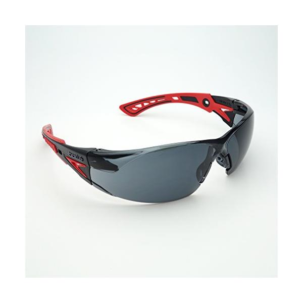 モダン・スモーク  ・・LensColor:スモーク・2mm厚 ポリカーボネート製耐衝撃レンズ。CE EN 166_F T K N適合。・目をサイドまで覆うハイカーブレンズが、強風や飛来物、そして紫外線から目をしっかりガード。UVA / U...