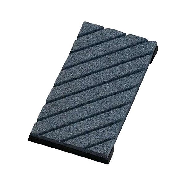 ・ブラック サイズ:300×150×20mm 粒度:#24 IO-0001・サイズ:300×150×20mm・粒度:#24・仕様:簡易ゴム台付