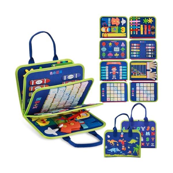 ブルー/-/-・Color:ブルー・豊富なコンテンツ合計5枚10ページの内容。お着替えの練習、色、形の認識、指算、五十音図など、合計20種類以上のコンテンツが搭載されています。様々な動きや学びの要素が組み合わさっており、成長に応じた学びがで...