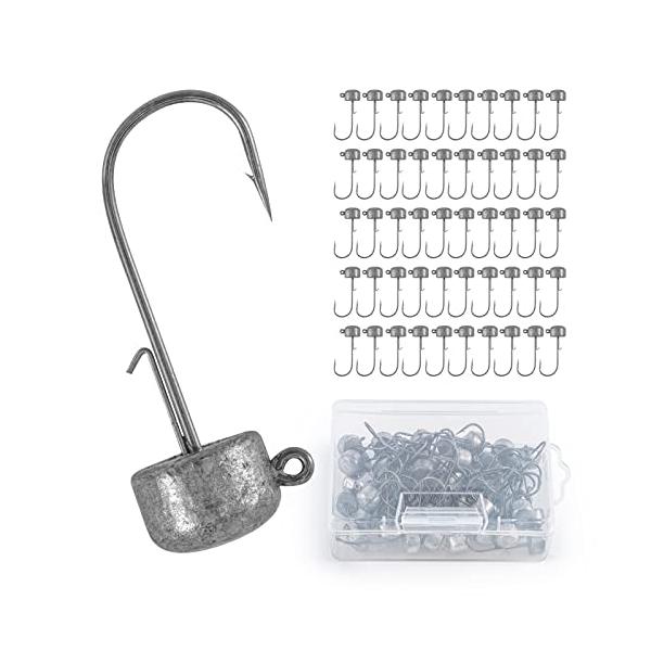 ネッドリグジグヘッドジグヘッド/50個セット-#2/0 10g/-・Size:50個セット-#2/0 10gStyle:ネッドリグジグヘッド・大容量・50枚入りサイズ/重さ：#2/0 10gケース付きセットにケースが付きで、家に収納するもア...