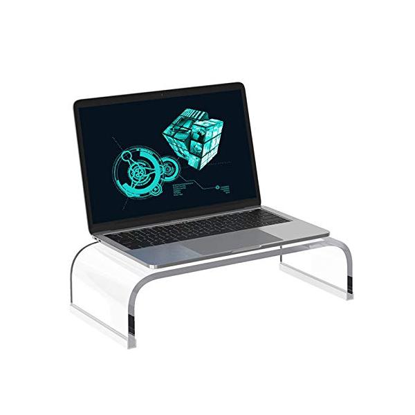 ・A15 小1台　クリアー Small-A15 ・・Size:Small-A15・【製品仕様】横38cm＊縦20cm＊高さ10.2cm。14インチ以内のパソコンに対応可能。アクリル厚さ：約2cm。耐荷重：20kg。シリコン保護カバー付きで、...